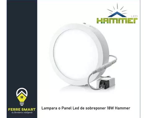 Lampara Led Panel Superficial Redondo W K Luz Blanca MercadoLibre