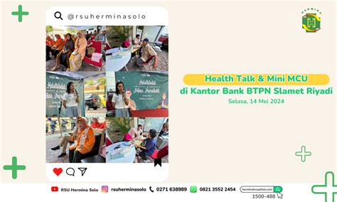 Hermina Hospitals RSU Hermina Solo Health Talk Mini MCU