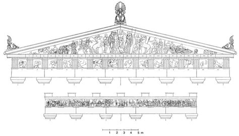 East Parthenon Reconstruction Parthenon Greek Temple Detail Art