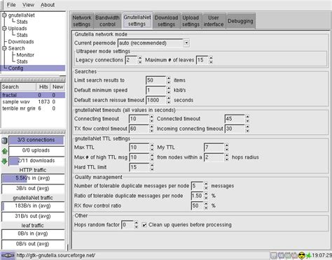 Gtk Gnutella The Graphical Unix Gnutella Client