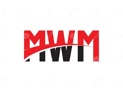 Mwm Letter Initial Logo Design Vector Illustration Stock Vector