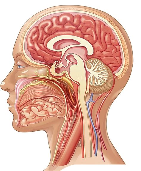 Premium Photo Complex Anatomical Illustration Of The Human Head