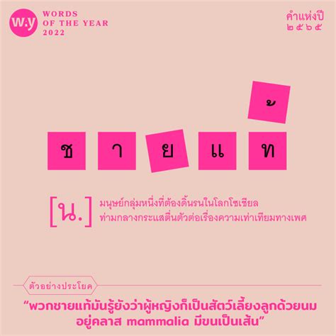คำแห่งปี 2565 แบบใหม่แบบศัพท์ คลังคำเขย่าสังคม นิตยสาร Way