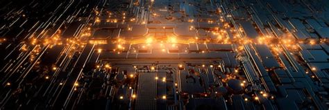 Premium Ai Image Neural Synapses And Electrical Sparks Within Your Circuit Board Emphasizing