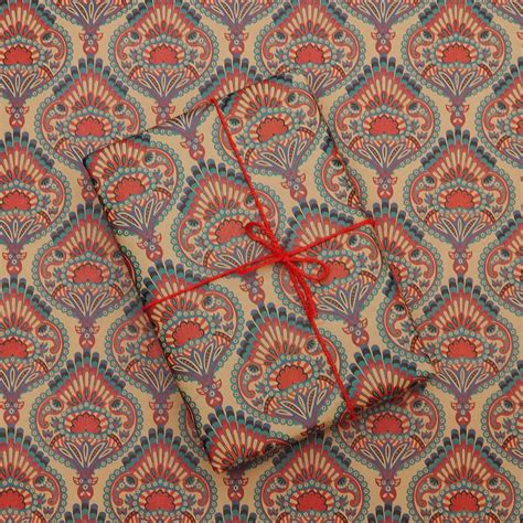 Peacock Feather Patterned T Wrap Paper High