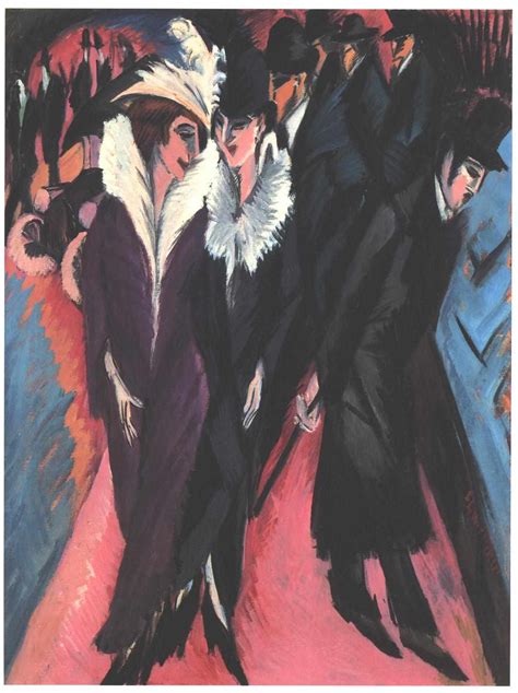 Male And Female Nudes Striding Into The Sea 1912 By Ernst Ludwig Kirchner Artchive