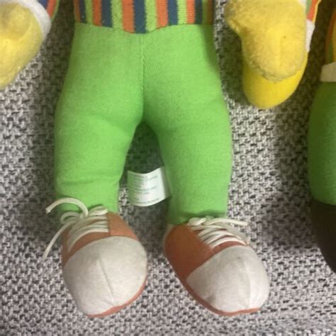 Playskool Sesame Street Bert 13 Plush Doll Vintage 1984 And 2014 Lot