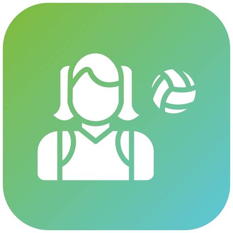 Diseño Vectorial Lady Player Estilo De Icono Vector Premium