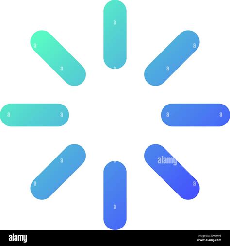 Loading Indicator Pixel Perfect Gradient Linear Ui Icon Stock Vector