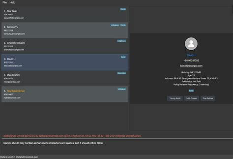 does not accept names with special characters · issue 3146 · nus cs2103 ay2425s1 pe dev