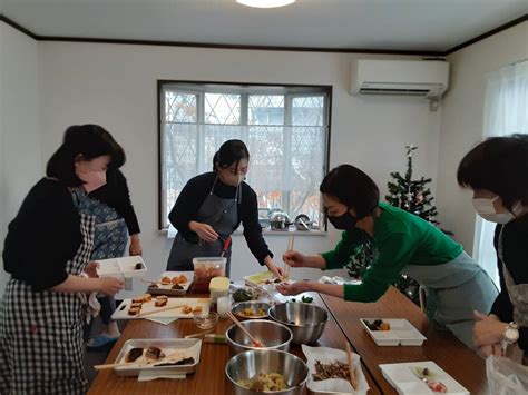 ミモザテラス12月の料理教室 かよばぁのきせつごはん