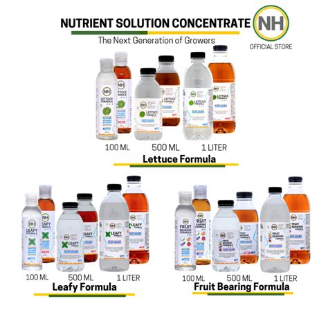 Nutrient Solution Concentrate Selection Nutrihydro Lazada Ph