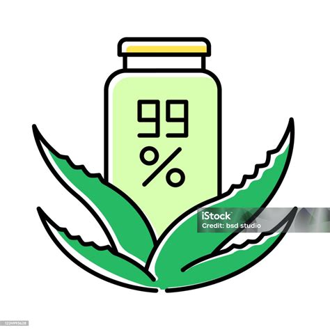 순수 한 유기농 왁 스 그린 컬러 아이콘입니다 약초가 있는 스킨케어 항아리에 천연 크림 식물 성 로션 건강한 스킨케어 피부과 및 미용 연고 연고 격리 벡터 일러스트레이션