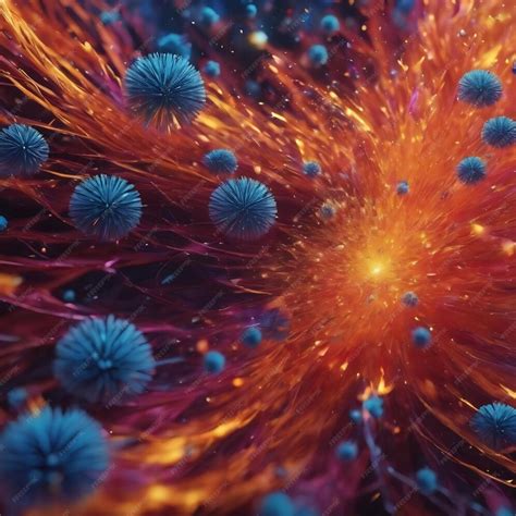 Premium Ai Image 3d Abstract Particle Design Background