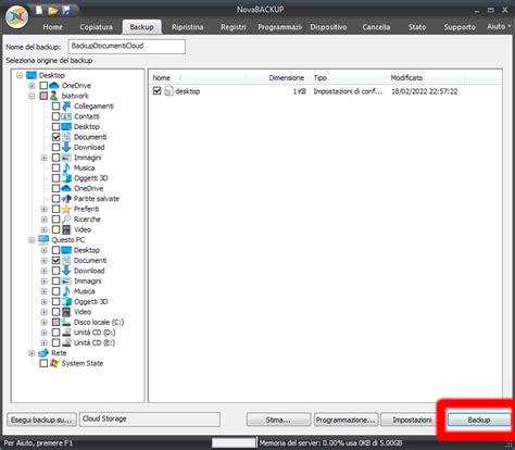 Guida Configurazione Backup Cloud Con Novabackup