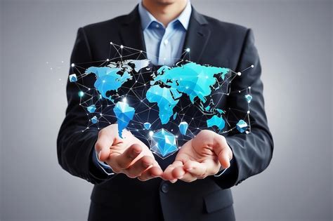 Premium Photo Embracing Diversity Global Networking With Low Poly