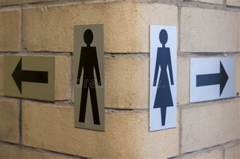 Toilet Signs For Men And Women Restroom Stock Image Image Of Women