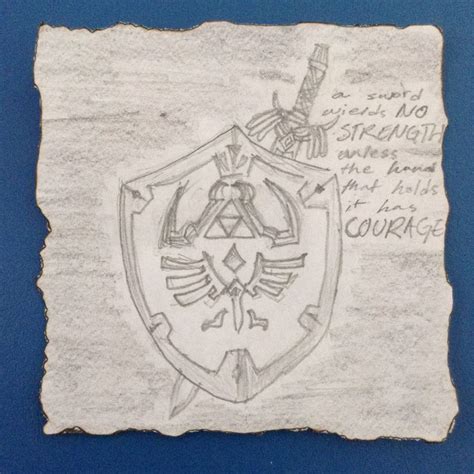 The Legend Of Zelda Quote Note It Is Links Shield And Sword