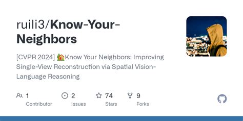 Github Ruili3know Your Neighbors Cvpr 2024 🏡know Your Neighbors Improving Single View