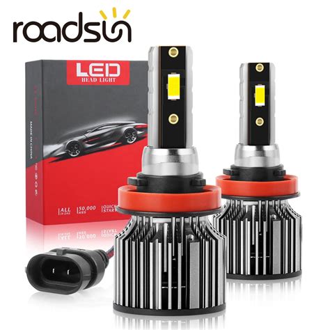 Roadsun Car Led Headlights 3570 Chip Auto Lighting Systems H1 H13 Hb3 Hb4 H11 9004 9005 9006