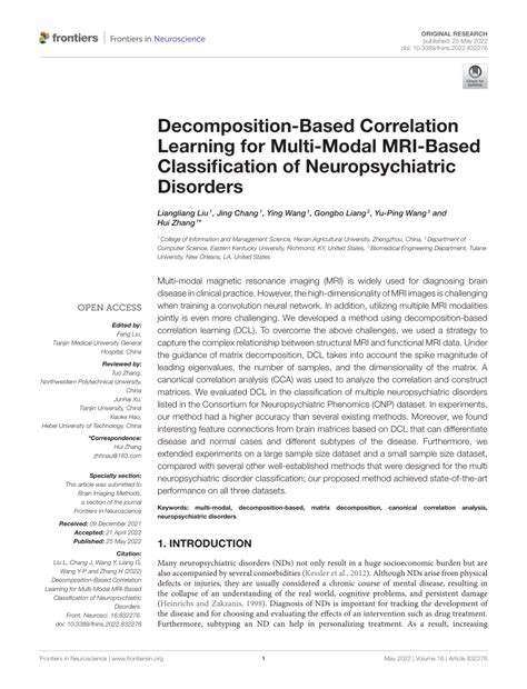 pdf decomposition based correlation learning for multi modal mri
