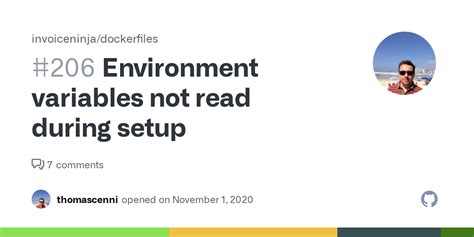 Environment Variables Not Read During Setup · Issue 206 · Invoiceninjadockerfiles · Github