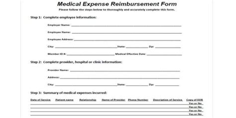 Medical Expense Reimbursement Application To Company Authority Qs Study