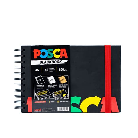 Uni Posca Sticker Notebook A5 Sketchbook Sketching Equipment From