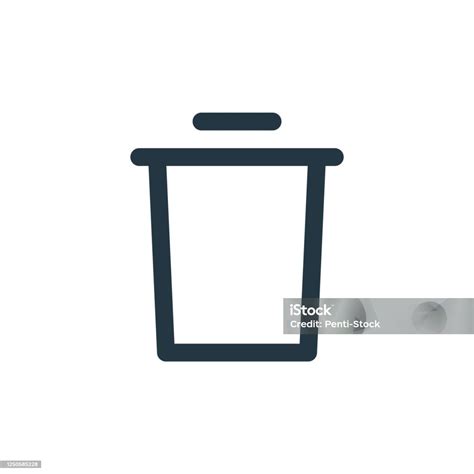 벡터 아이콘을 삭제합니다 편집 가능한 스트로크를 삭제합니다 웹 및 모바일 앱 로고 인쇄 매체에서 사용할 선형 기호를 삭제합니다 얇은 선 그림 벡터 격리 된 윤곽선 도면입니다