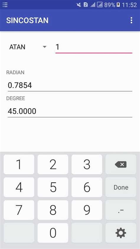 Sin Cos Tan Calculator APK pour Android Télécharger