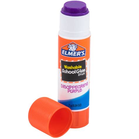 Elmers E543 0 24 Oz Disappearing Purple School Glue Stick 4 Pack