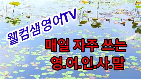 매일자주쓰는 영어 인사말 웰컴샘영어 파주시 평생학습관 생활영어 초급반 라이브영상강의 오늘의 영어한마디 기초 영어 인사표현