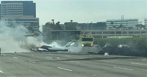Miracle On The Motorway Plane Crash Lands But Misses All Cars Before