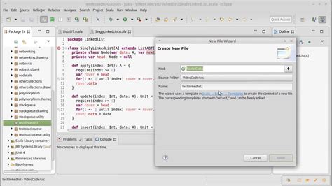 Mutable Singly Linked List 2 Using Scala Youtube