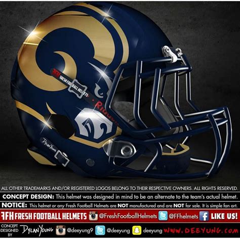 Los Angeles Rams Football Helmets Football Helmet Design New Nfl