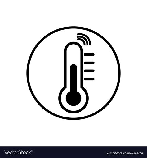 Smart Devices And Iot Icon Thermostat Royalty Free Vector