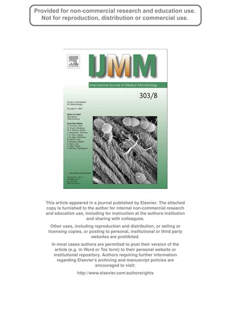 Pdf Molecular Characterization Of Multidrug Resistant Avian Pathogenic Escherichia Coli