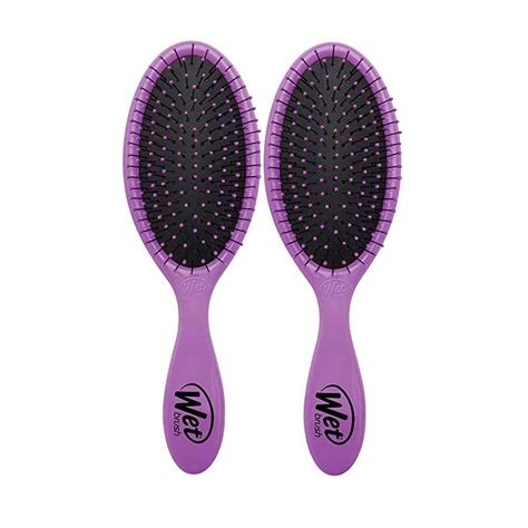 Wet Brush 2 Piece Original Detangler Hair Brush Purple 2 Count By