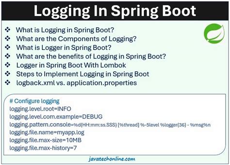 logger in spring boot javatechonline