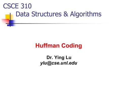 Ppt Csce 310 Data Structures Algorithms Powerpoint Presentation Free Download Id385836