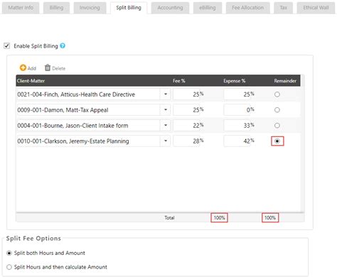 Set Up Split Billing CosmoLex Support