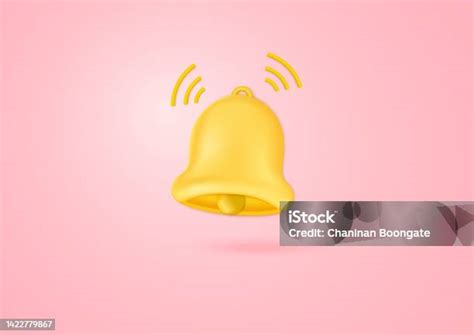 Ilustración De Icono De Campana De Notificación 3d Estilo De Dibujos