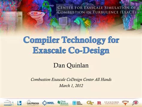 Ppt Compiler Technology For Exascale Co Design Powerpoint Presentation Id2104872