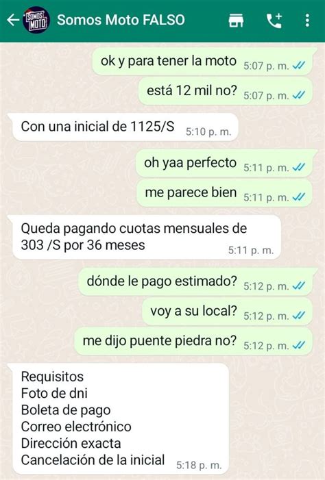 La estafa de la moto nueva suplantan identidad de empresa para engañar