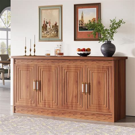 Tribesigns 55 Buffet Cabinet With Storage Wood Kitchen Sideboard