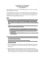 Assignment 2 SQL Copy Docx 1 BYGB ISGB 7973 ASSIGNMENT 2 DATABASE