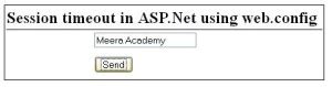 Session Timeout In Asp Net Using Web Config