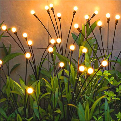 TONULAX Solar Garden Lights New Upgraded Solar Swaying Light Sway By