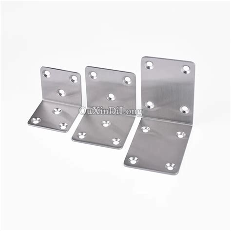 NEW PCS Stainless Steel Corner Brackets Furniture Fixing Joining Parts Metal Connector