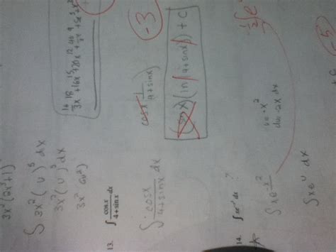 Solved Indefinite Integral Integral Cos X 4 Sin X Dx